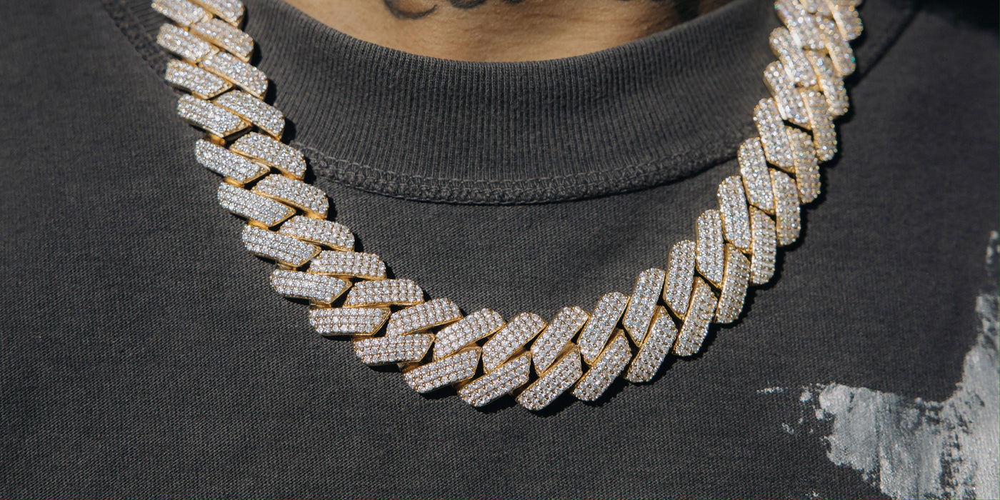 Cuban Link Size Chart: Cuban Link Size Guide - 6 ICE