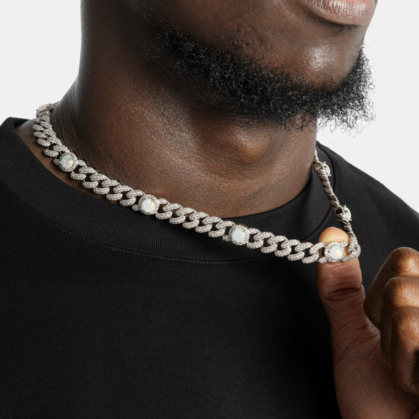 Opal Cuban Chain - 6 ICE