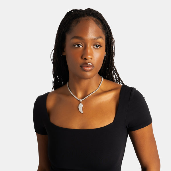 Iced Wing Pendant - 6 ICE