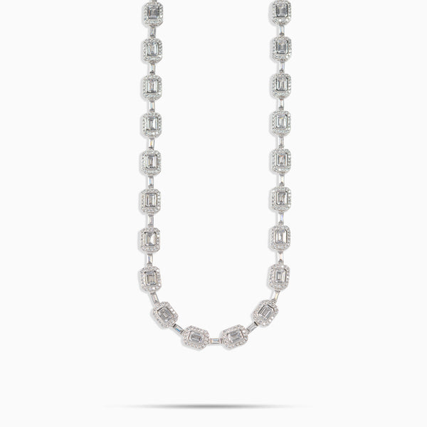 Emerald Tennis Link Chain - 6 ICE