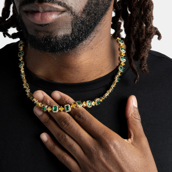 Emerald Canary Chain Gold - 6 ICE