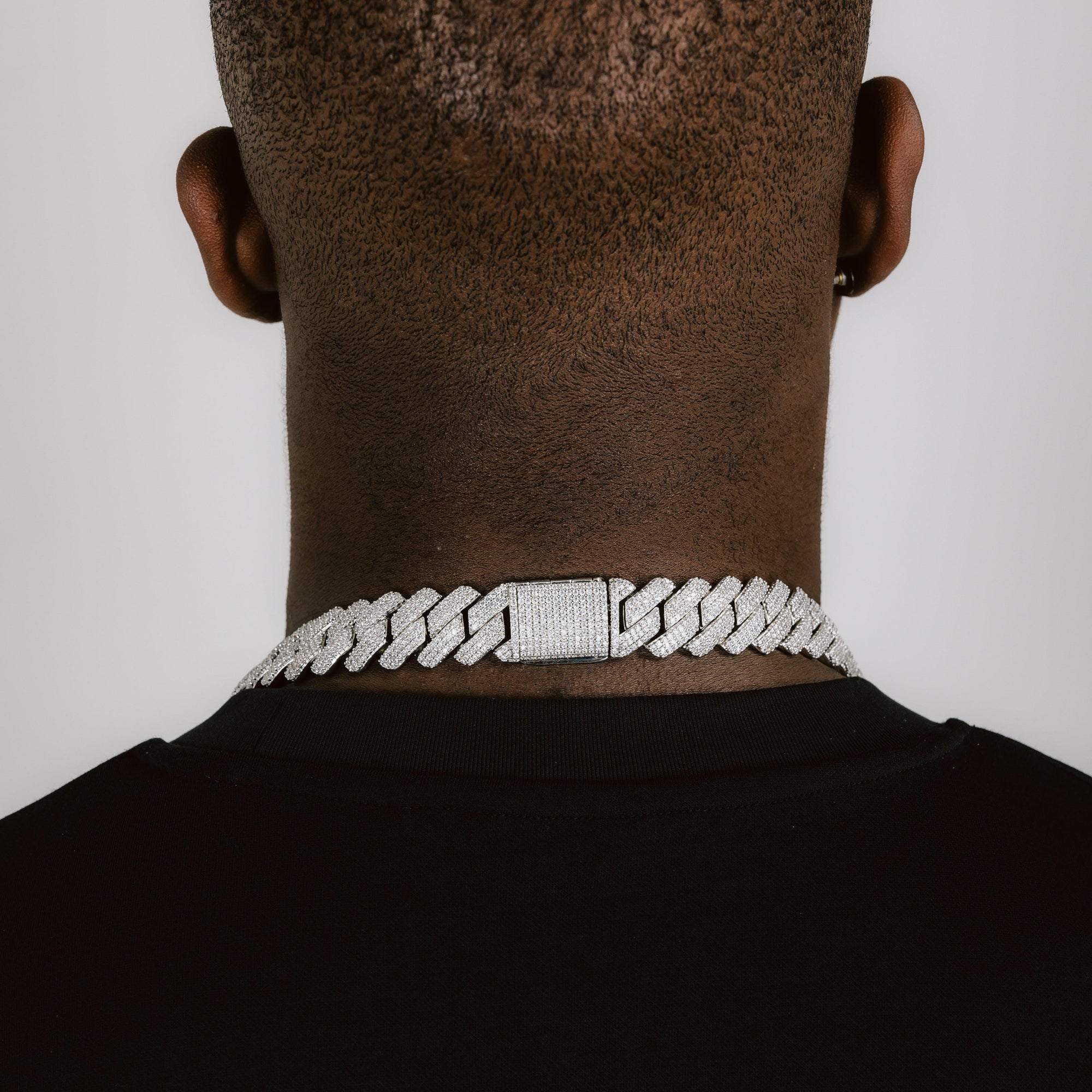 19mm Diamond Cuban Chain White Gold | 6 ICE, LLC