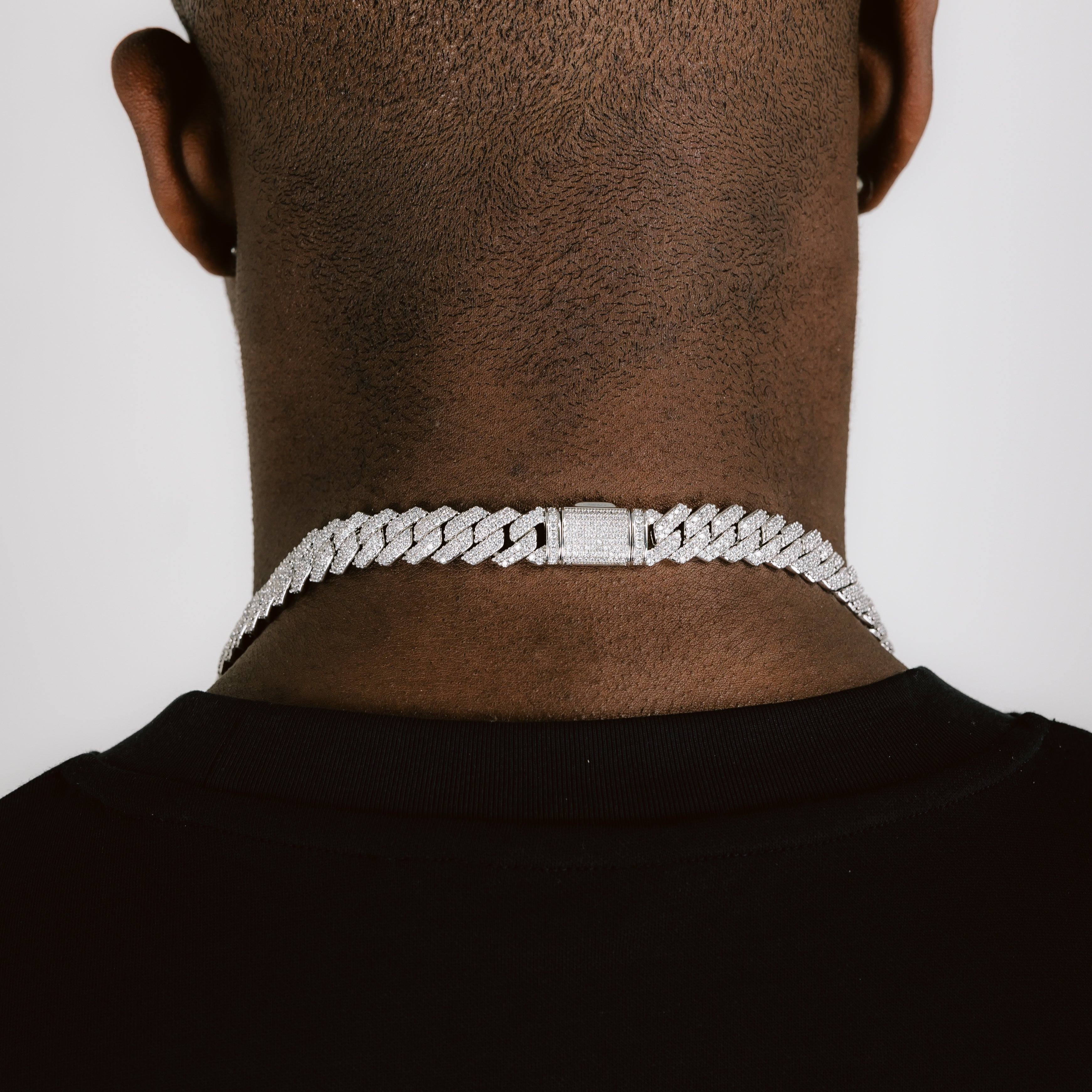 12mm Diamond Prong Cuban | White Gold Cuban Link Chain | 6 ICE, LLC