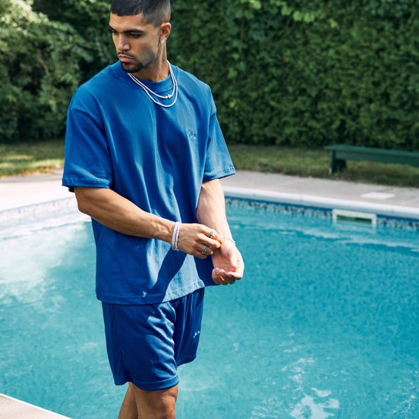 ESSENTIAL BLUE TEE - 6 ICE