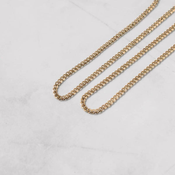 3mm Cuban Link Chain Gold - 6 ICE